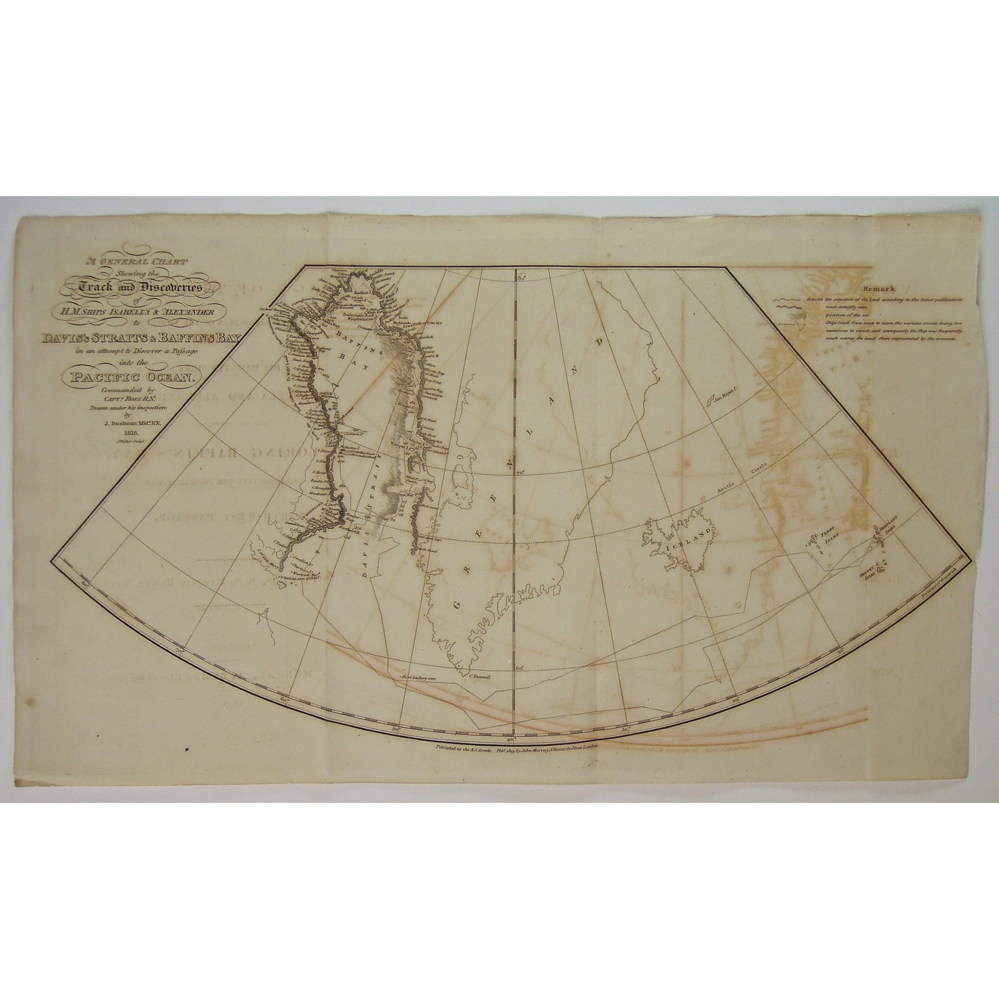 A General Chart Shewing the Track and Discoveries of H.M.Ships Isabell ...